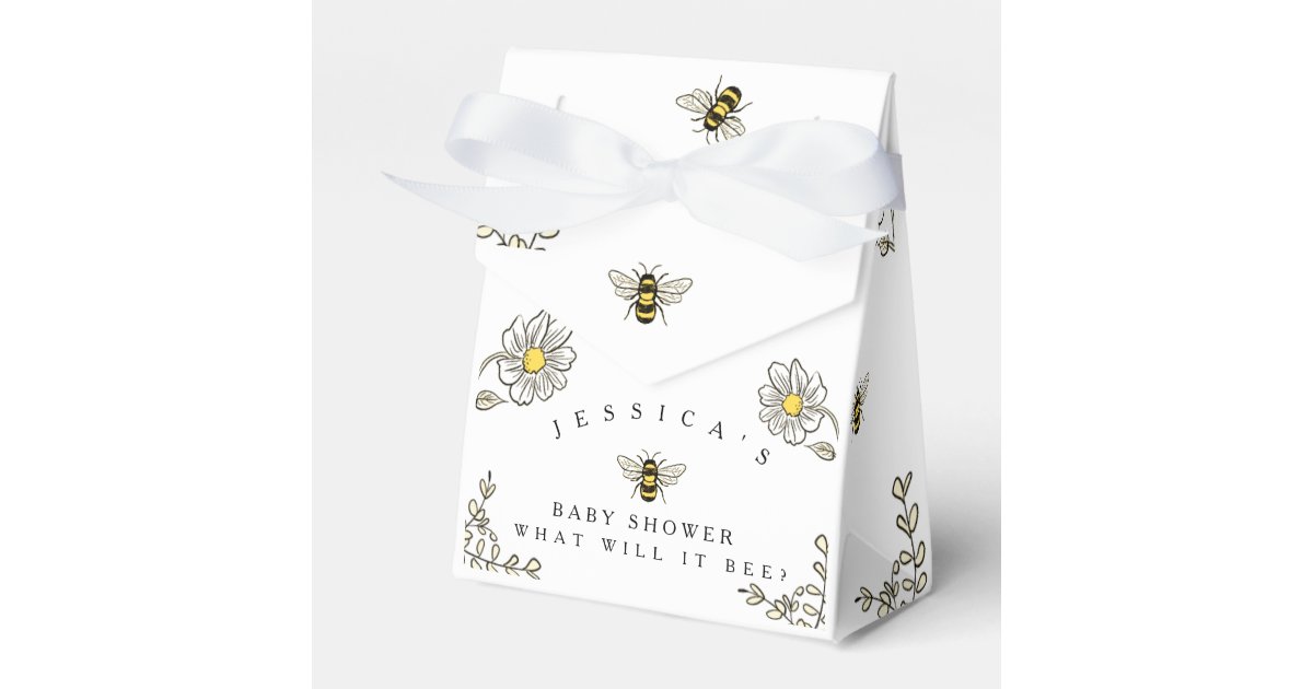 Bumble Bee Theme Baby Shower Favor Boxes | Zazzle
