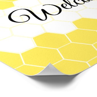 Bumble Bee Welcome Door Sign | Zazzle