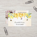 Bumble bees honey yellow photo qr code business card | Zazzle