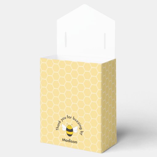 Bumblebee baby shower birthday favor box | Zazzle
