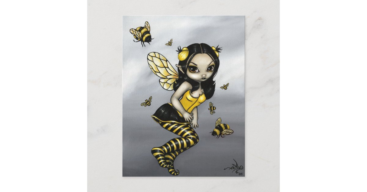"Bumblebee Fairy" Postcard | Zazzle