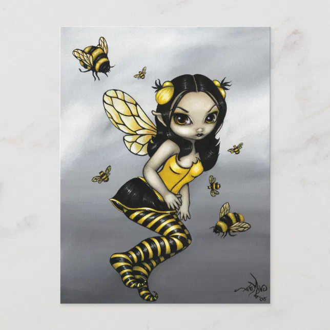 "Bumblebee Fairy" Postcard | Zazzle