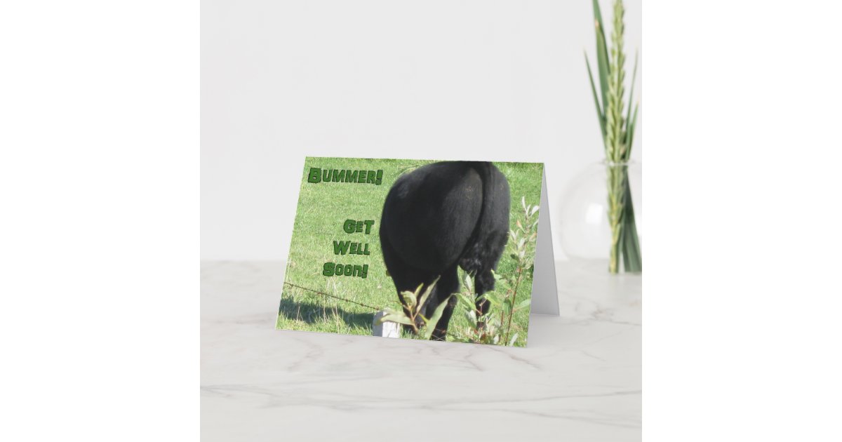 Bummer-Get Well Soon Card | Zazzle