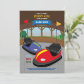 Bumper Cars Birthday Invitation Fairground Fair | Zazzle