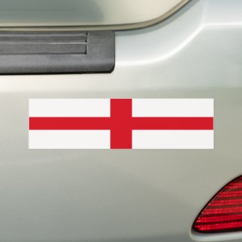 Bumper Sticker England St. George Cross Flag | Zazzle