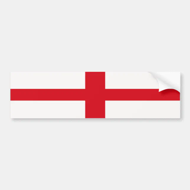 Bumper Sticker England St. George Cross Flag | Zazzle