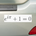 Bumper sticker, Euler equation Bumper Sticker | Zazzle