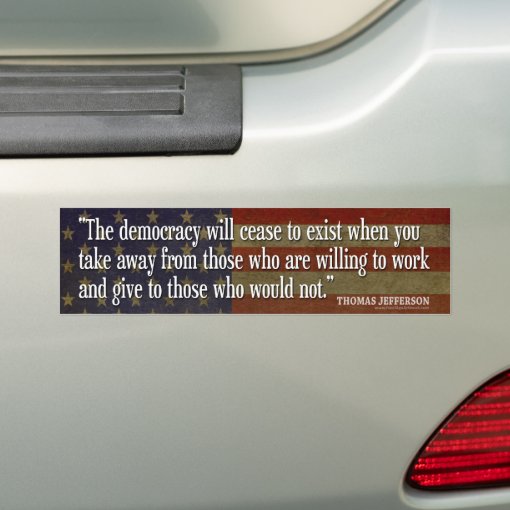 Bumper Sticker - Founding Father Quote | Zazzle