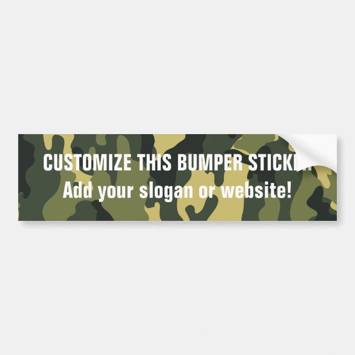 Bumper Sticker Template | Zazzle.com