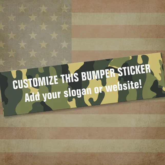 Bumper Sticker Template | Zazzle