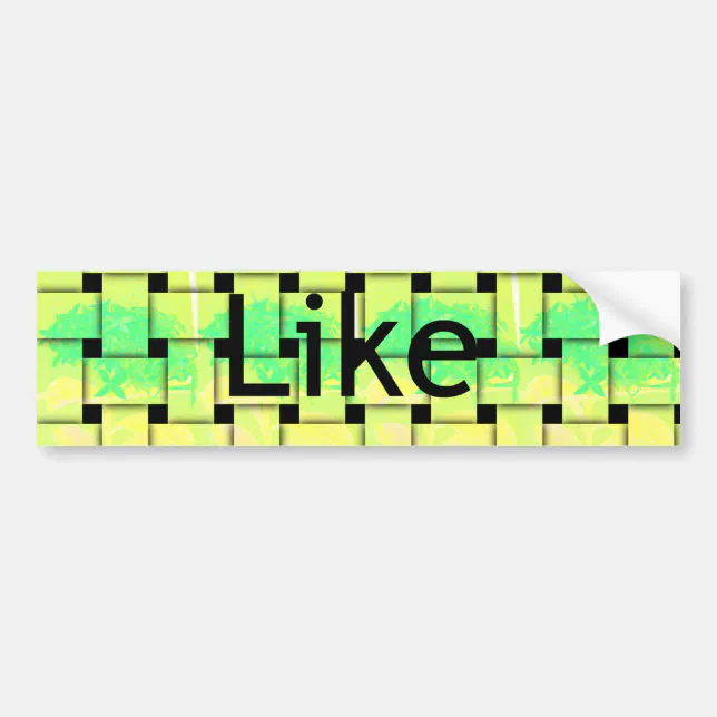 Bumper Sticker Template Car Bumper Sticker | Zazzle