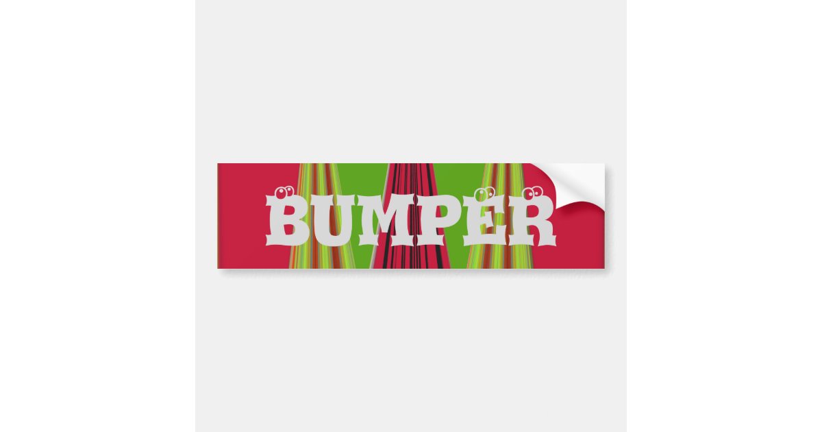 Bumper Sticker Template Car Bumper Sticker | Zazzle