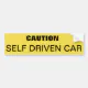 Bumper sticker to caution self driven car | Zazzle