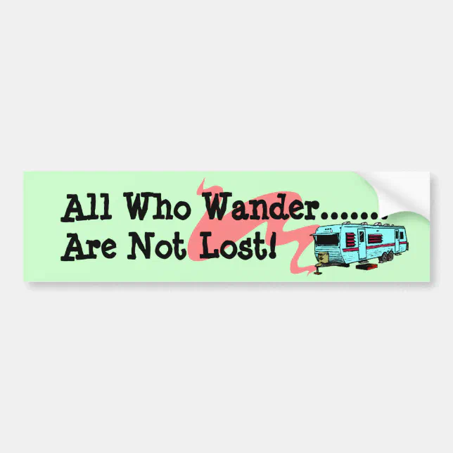 Bumper Sticker Vintage Camper RV Travel Trailer | Zazzle