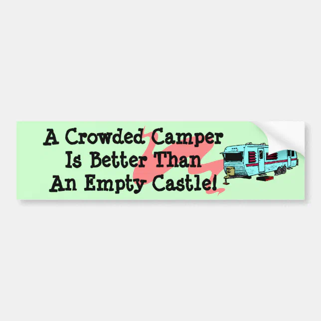 Bumper Sticker Vintage Camper RV Travel Trailer | Zazzle