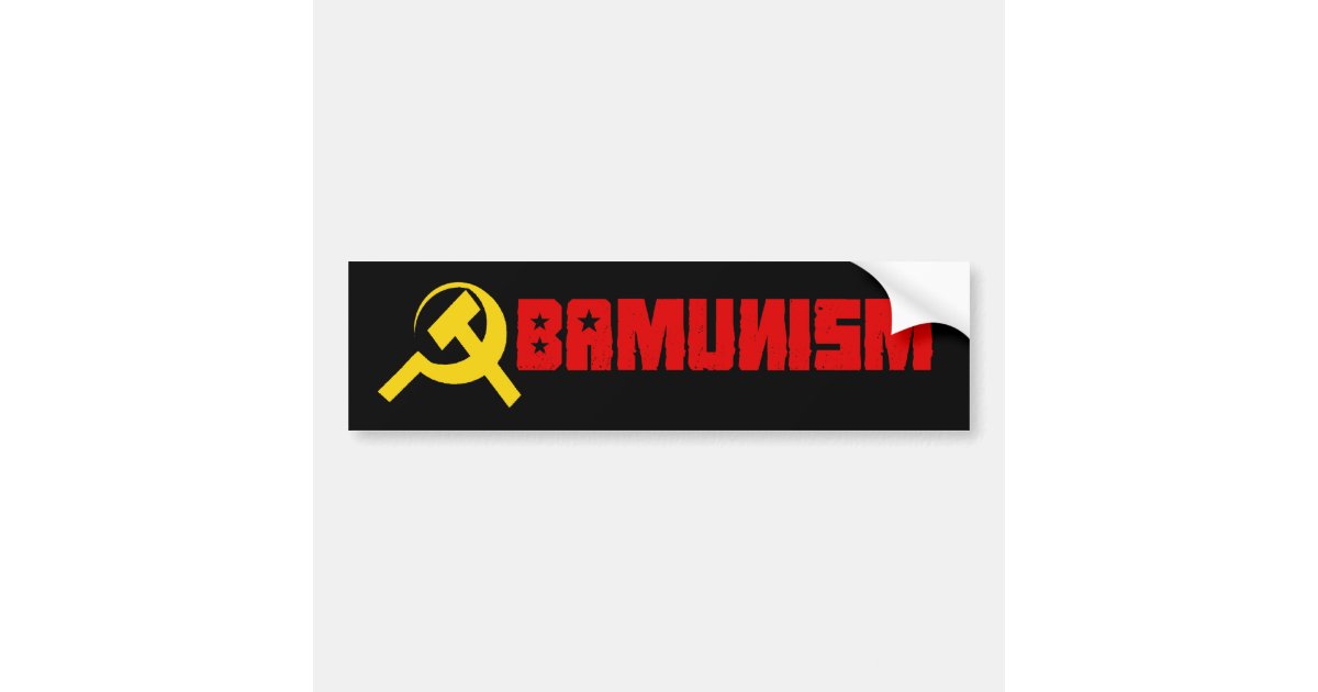 Bumpersticker - Obamunism red Bumper Sticker | Zazzle