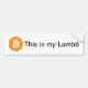 Bumpersticker - This is my Lambo Bumper Sticker | Zazzle