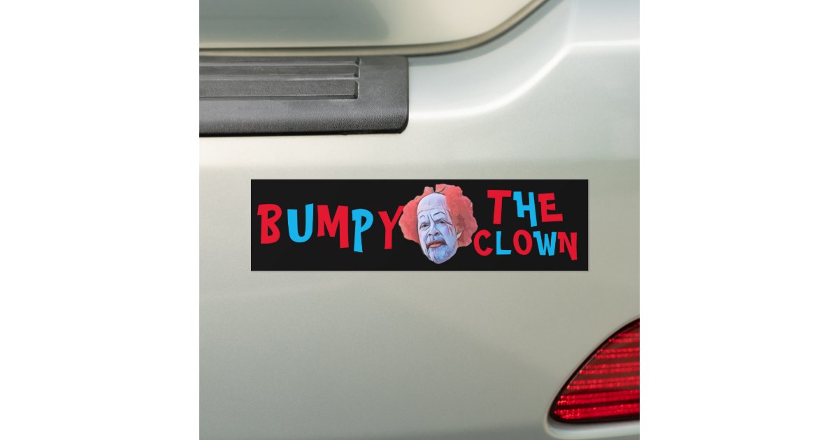 Bumpy the Clown Bumper Sticker | Zazzle