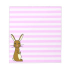 Personalized Bunny Rabbit Note Pad | Zazzle.com