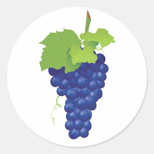 Bunch of Grapes Stickers | Zazzle.com