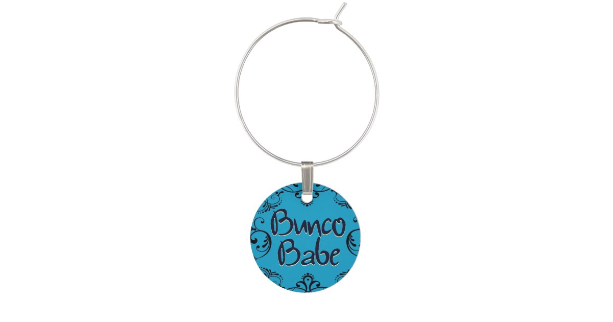Bunco Babe Lucky Wine Charm | Zazzle