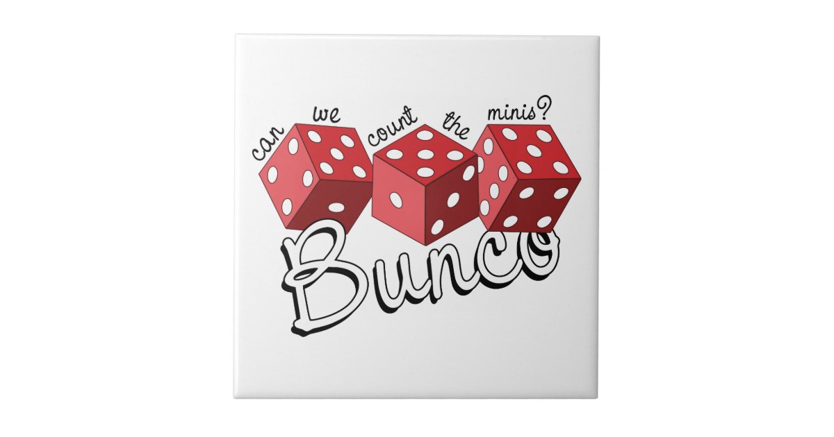 Bunco Dice Game Ceramic Tile | Zazzle