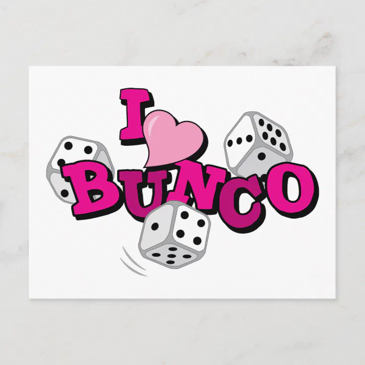 Bunco Dice Game Postcard | Zazzle
