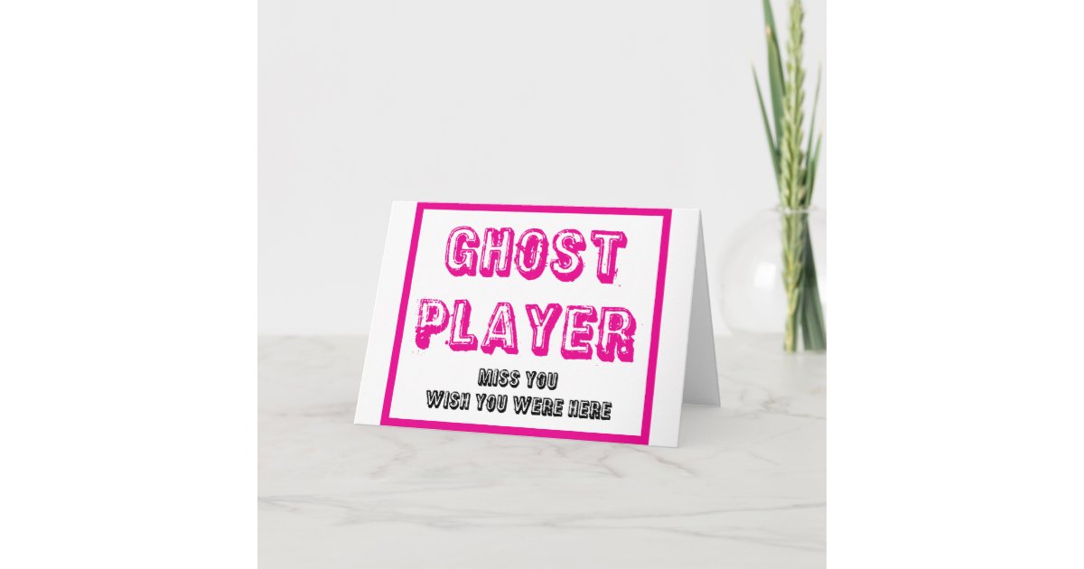 bunco ghost player card | Zazzle