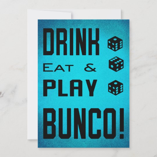 Bunco Girls Night Out Bunco Dice Invitation | Zazzle.com
