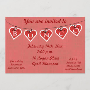 Bunco Invitations | Zazzle