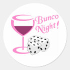 Wild Bunco Player Graphic Design Classic Round Sticker | Zazzle.com