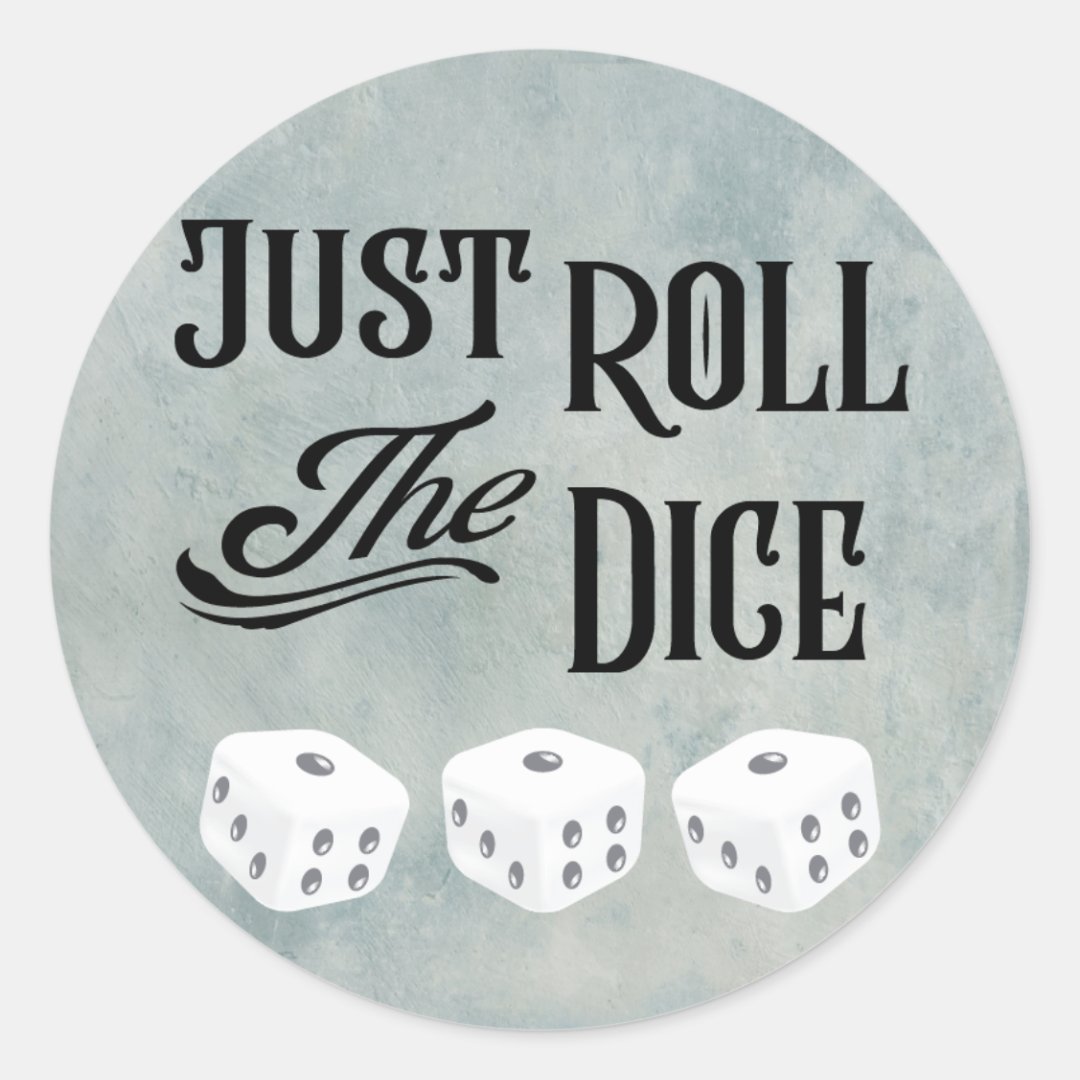 Bunco or Bunko Dice Party Classic Round Sticker | Zazzle