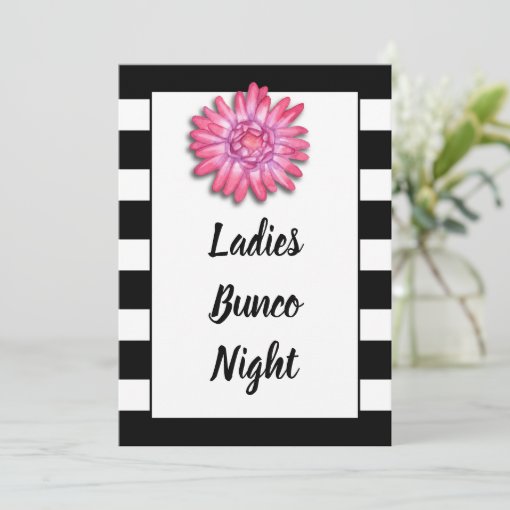 Bunco or Bunko Girls Night Out Dice Game Party Invitation | Zazzle