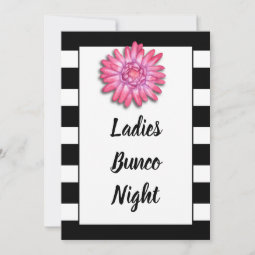 Bunco or Bunko Girls Night Out Dice Game Party Invitation | Zazzle