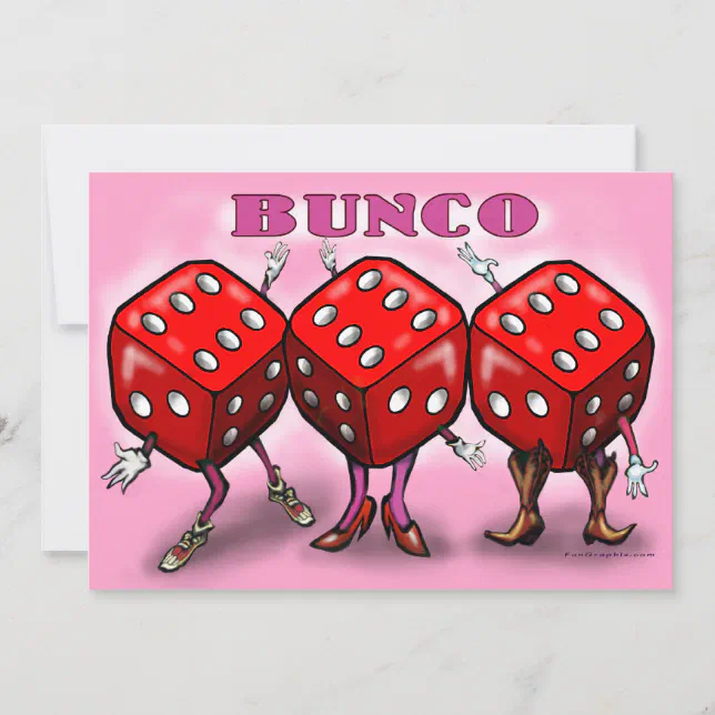 Bunco Party Invitation | Zazzle