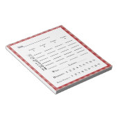 bunco score pad - red gingham western country | Zazzle