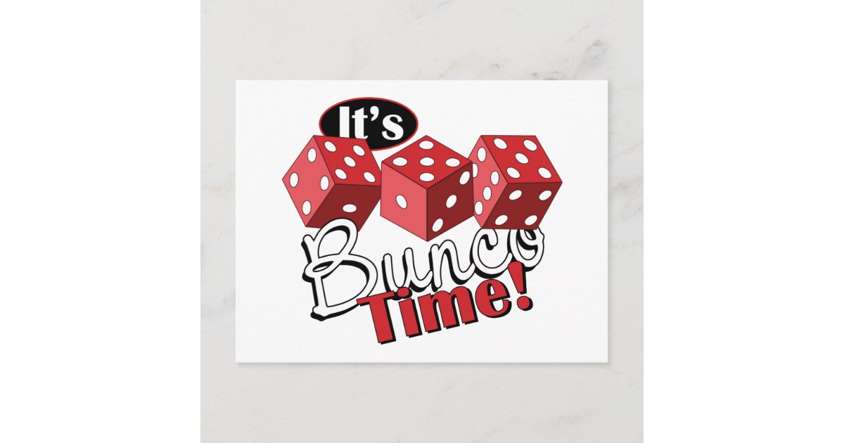 Bunco TIme Postcard | Zazzle
