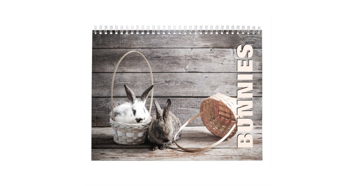 Bunnies Wall Calendar | Zazzle