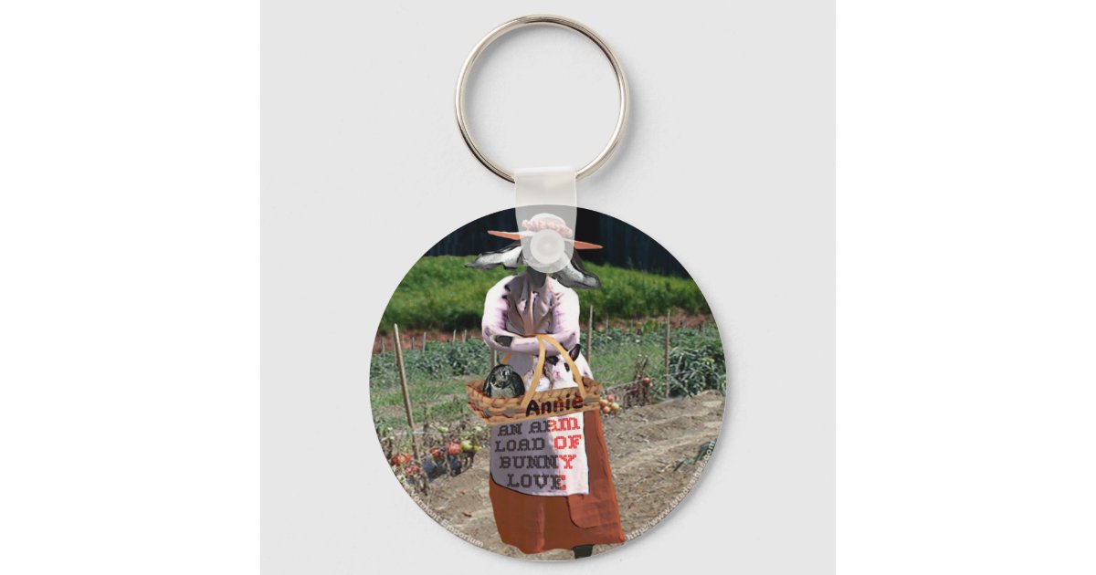 Bunny Annie Keychain | Zazzle