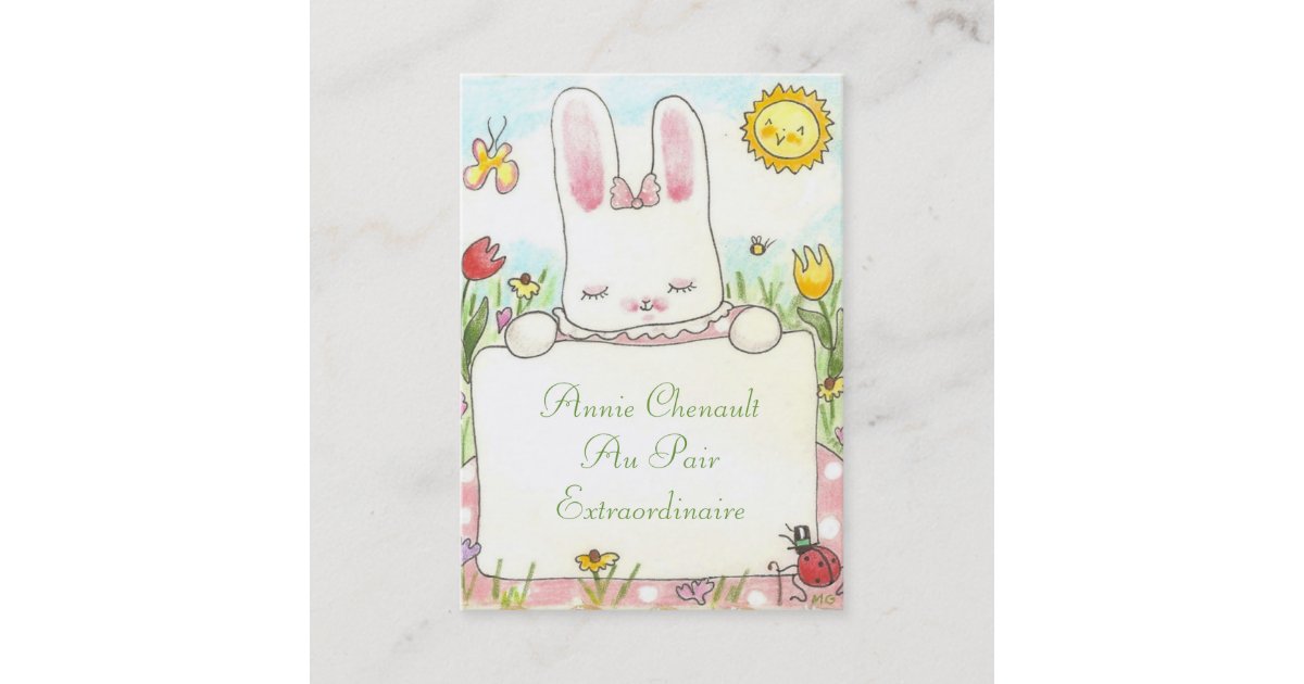 Bunny Business Card | Zazzle