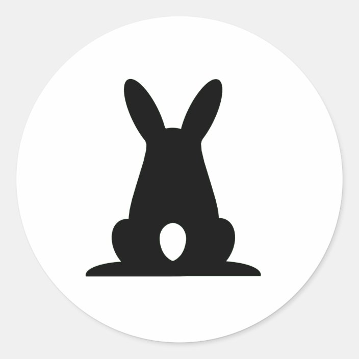 Bunny Butt Sticker | Zazzle.com