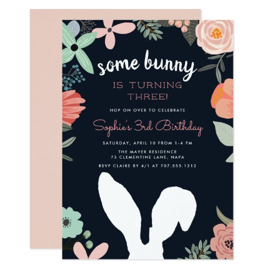 Bunny Garden | Spring Birthday Party Invitation | Zazzle.com