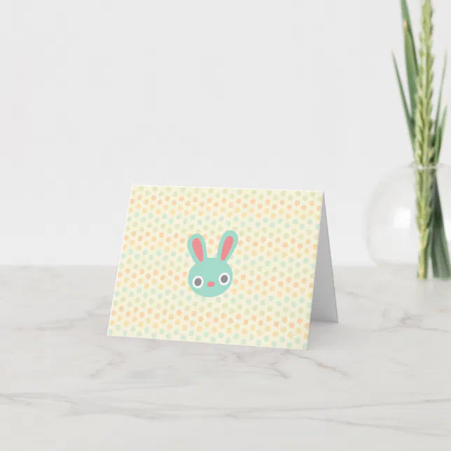 Bunny Happy Easter note cards | Zazzle