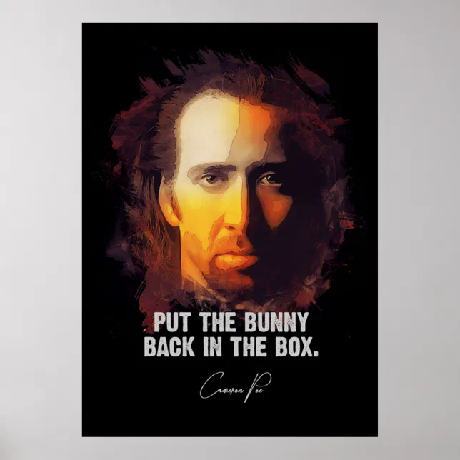 Bunny In The Box Cameron Poe CON AIR Poster | Zazzle