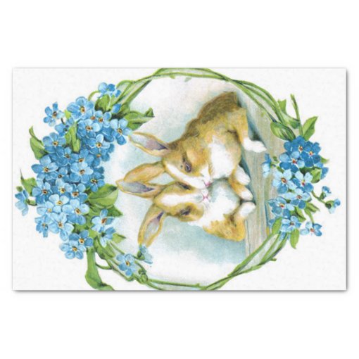 Bunny Love Tissue Paper | Zazzle