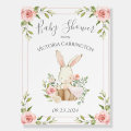 Bunny Rabbit Baby Shower Foam Board | Zazzle