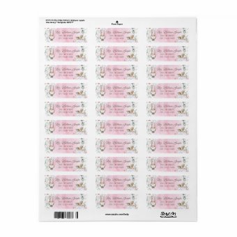 Bunny Rabbit Baby Shower Return Address Labels | Zazzle