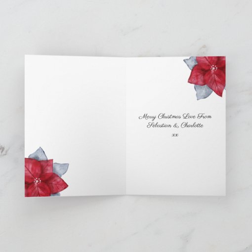 Bunny Rabbit Christmas Tree Scene Card | Zazzle