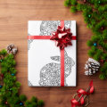 Bunny Rabbit Coloring Wrapping Paper | Zazzle