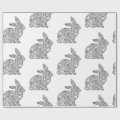 Bunny Rabbit Coloring Wrapping Paper | Zazzle